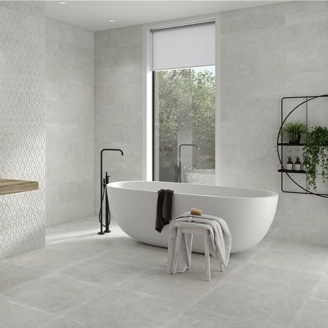 Porcelain stoneware tile - BAKU - KTL Ceramica - matte / embossed / indoor
