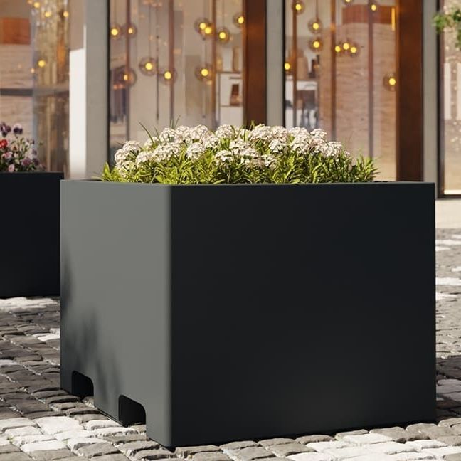 Polyester planter - ARGOS - ARTEPOT - polystyrene / composite / fiberglass
