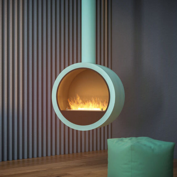 Bioethanol fireplace - TIVOLI - Divina Fire - hanging / Single-sided ...