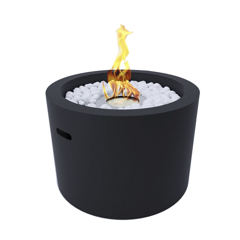 Bioethanol fire pit - RODI - Divina Fire - stainless steel / round / black