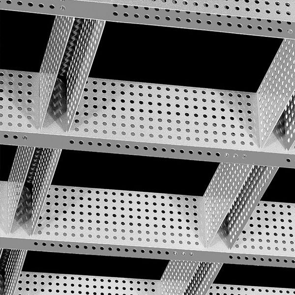 Metal suspended ceiling - TETRÁL INVERSE - ceir - panel / for office ...