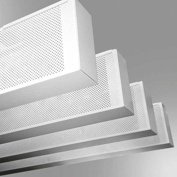 Aluminum acoustic baffle - ceir - steel / hanging / rectangular