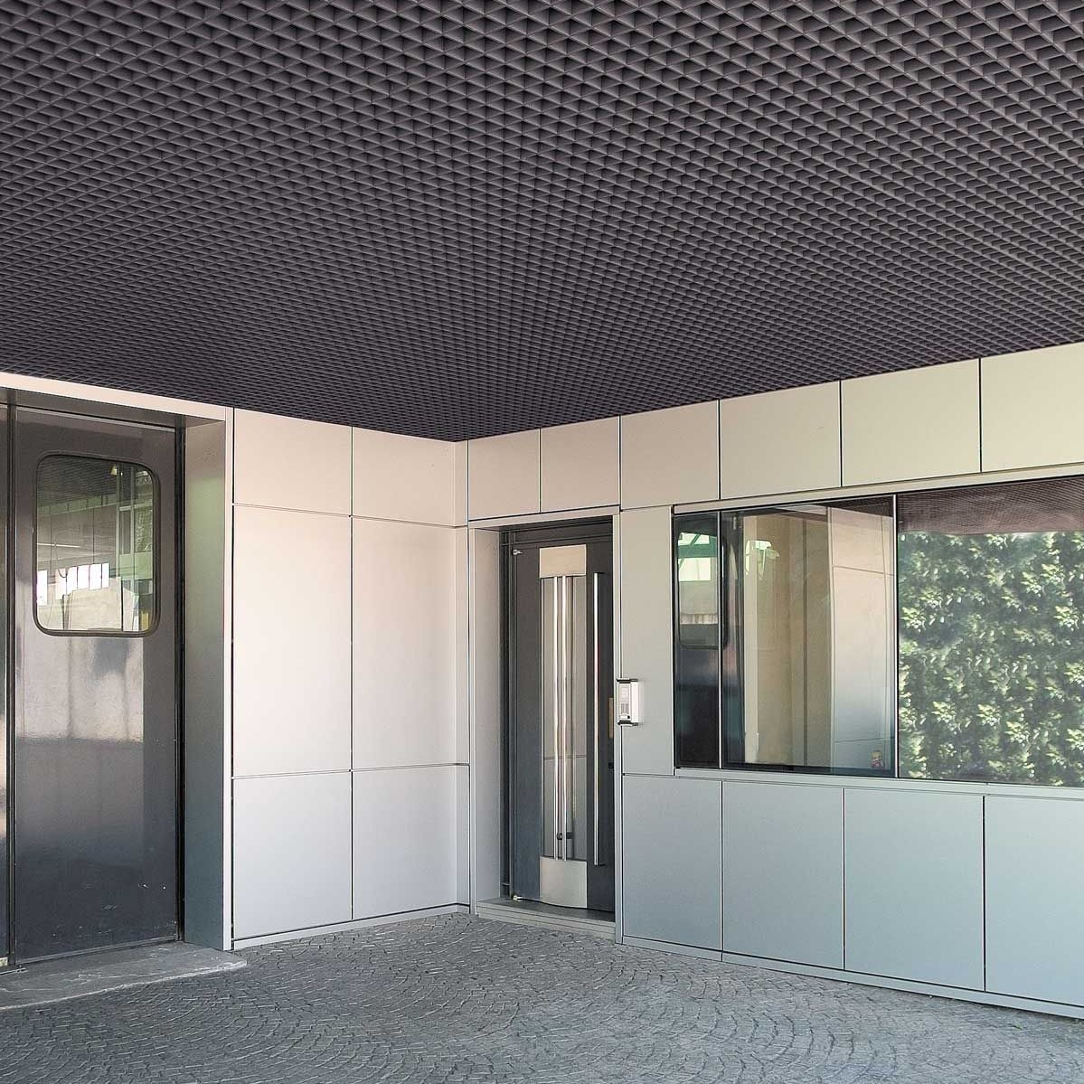 Aluminum suspended ceiling - TETRÁL S 15 OR S 24 - ceir - panel / for ...