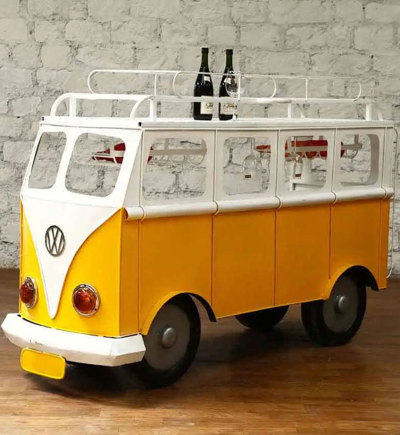 Bar counter - COMBI BERLIN - GrandDécor - wooden / metal / upright