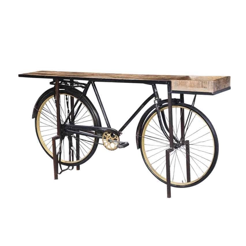 Vintage sideboard table - BICYCLE - GrandDécor - wooden / metal base ...