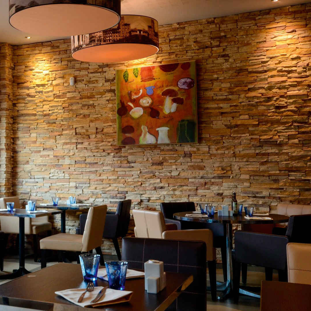 Stone wall cladding - AURORA - Thermostone - interior / exterior / glued