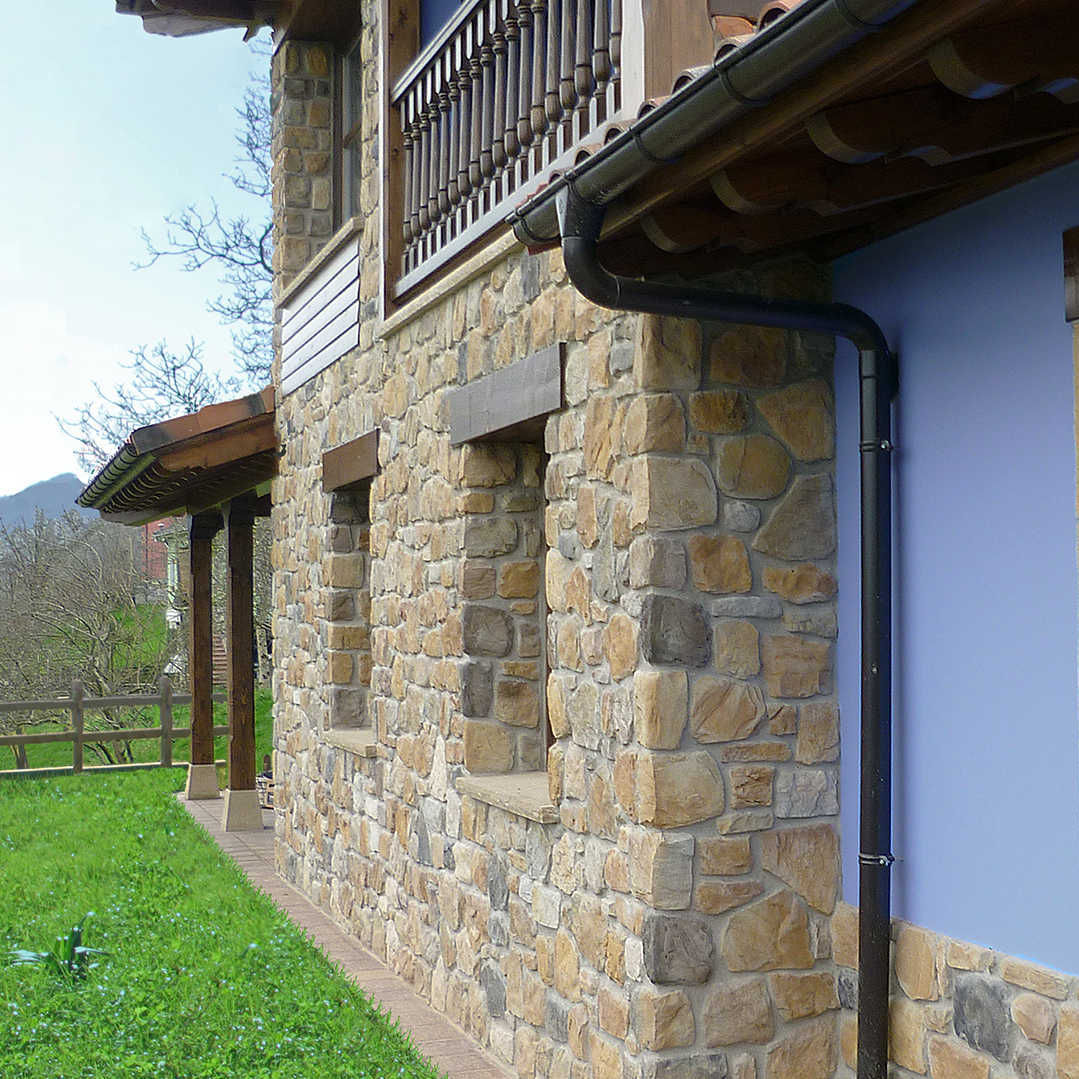 Stone wall cladding - BILBAO - Thermostone - interior / exterior / glued