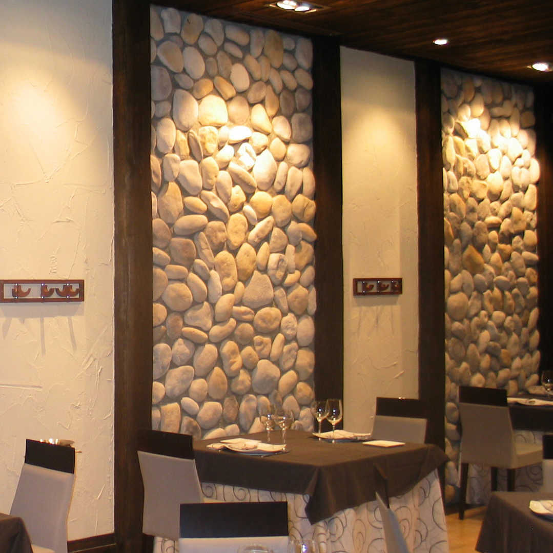 Stone wall cladding - GANGES - Thermostone - interior / exterior / glued