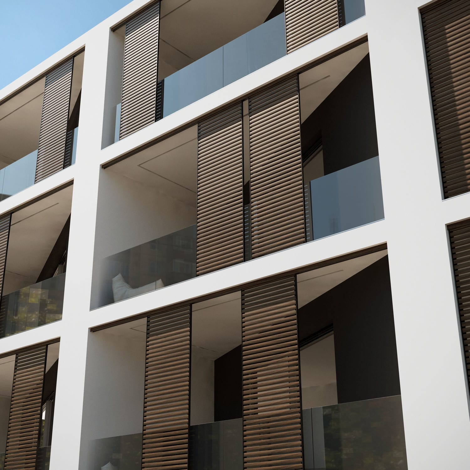 Sliding solar shading - ForMe - extruded aluminum / for facade / window