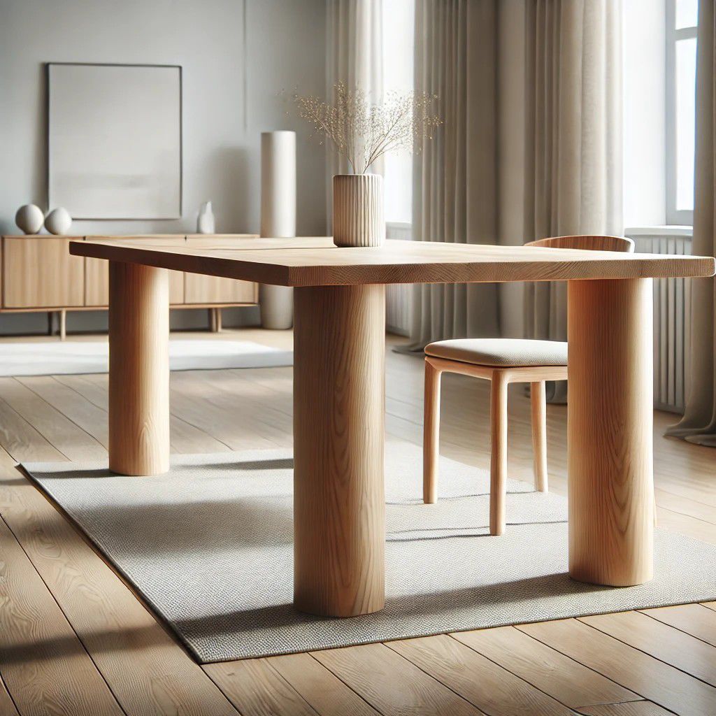Wooden table base - Woodspars - contemporary