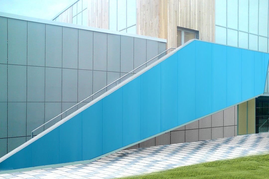 Polycarbonate construction panel - AkyVer® - CORPLEX - for facade ...