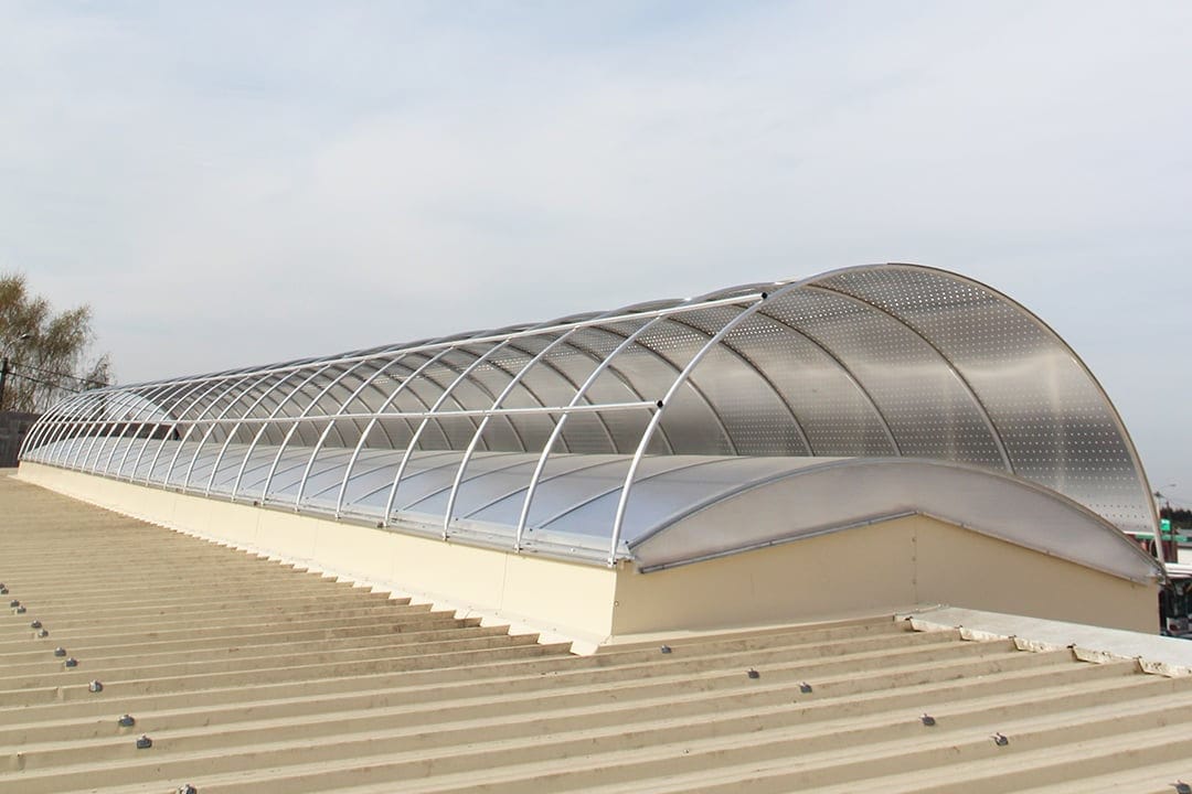 Cellular polycarbonate panel - AkyVer® Sun Type - CORPLEX - for roof ...