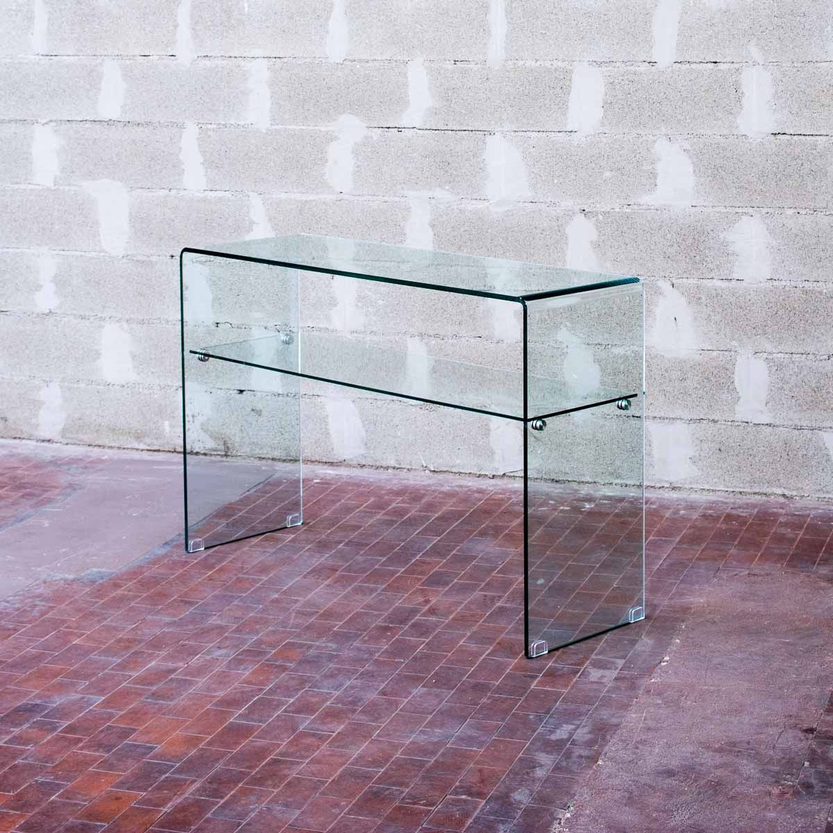 Contemporary sideboard table - Itamoby - tempered glass / tempered ...