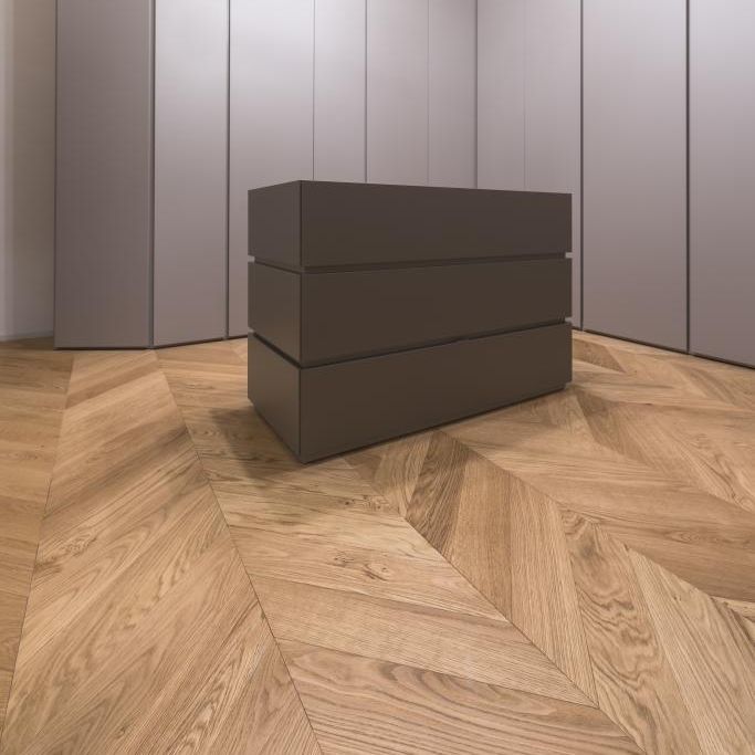 Solid parquet floor - Spine - BRUNO SRL - oak / American walnut / teak