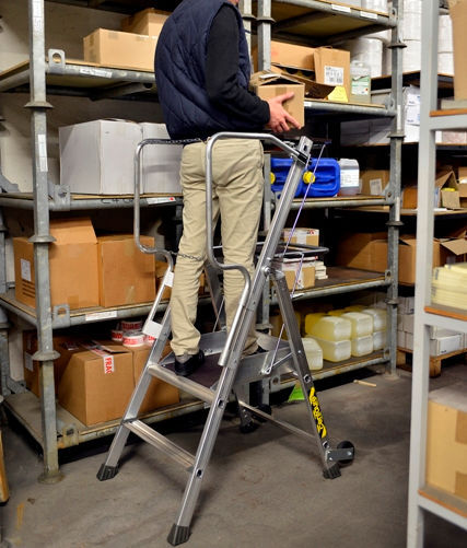 Steel professional step ladder - PL - CENTAURE - outdoor / indoor