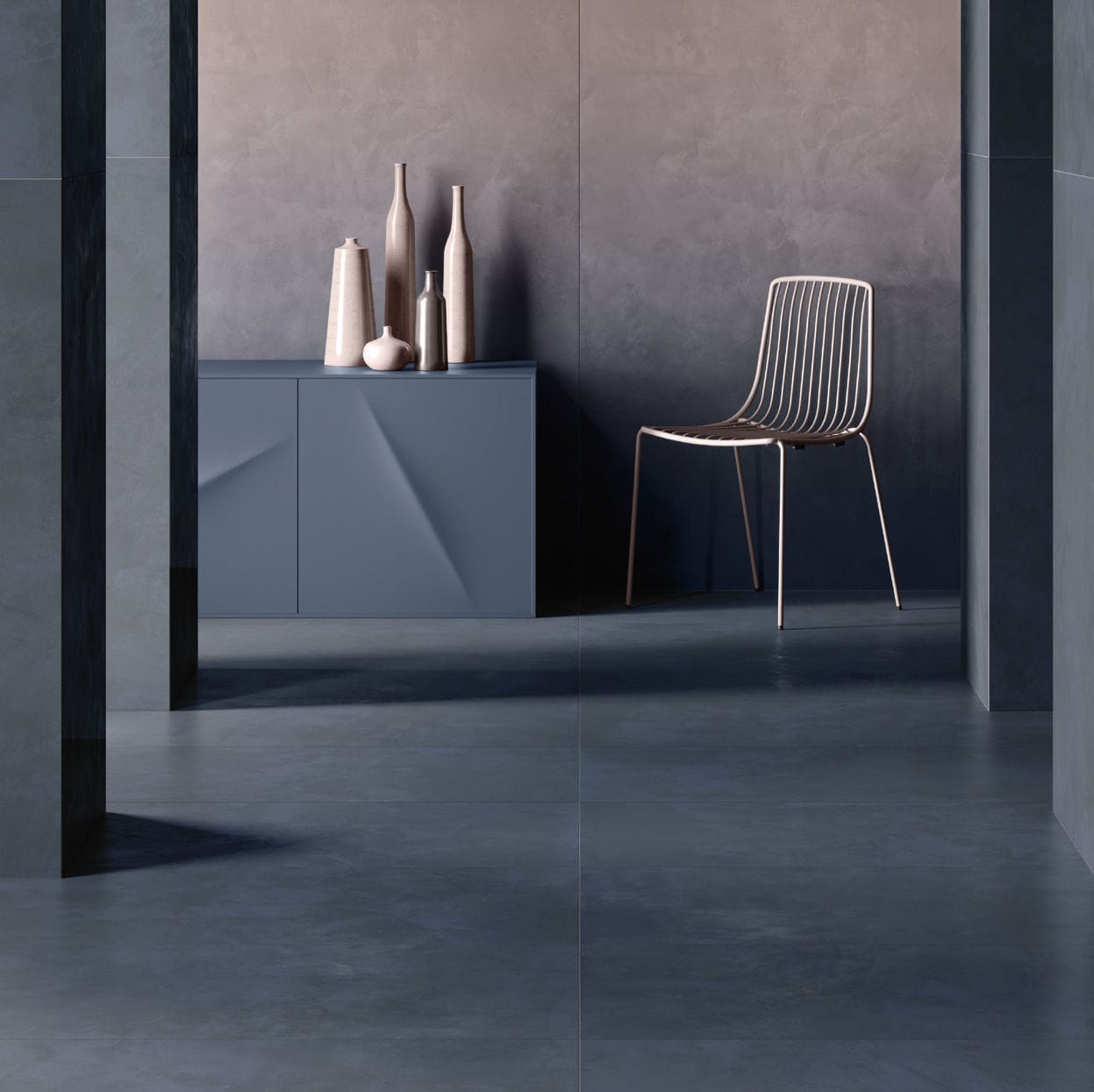 Porcelain stoneware tile - INK - CERAMICHE CAESAR - matte / smooth / indoor