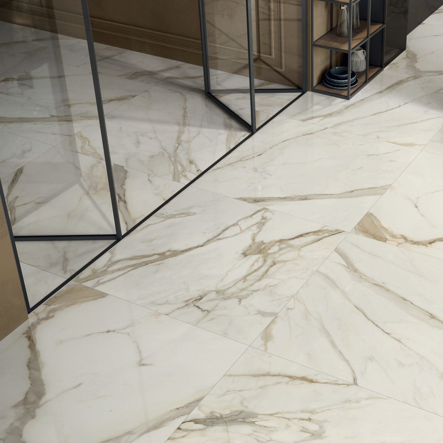 Porcelain stoneware tile - GOLDEN - CERAMICHE CAESAR - polished ...