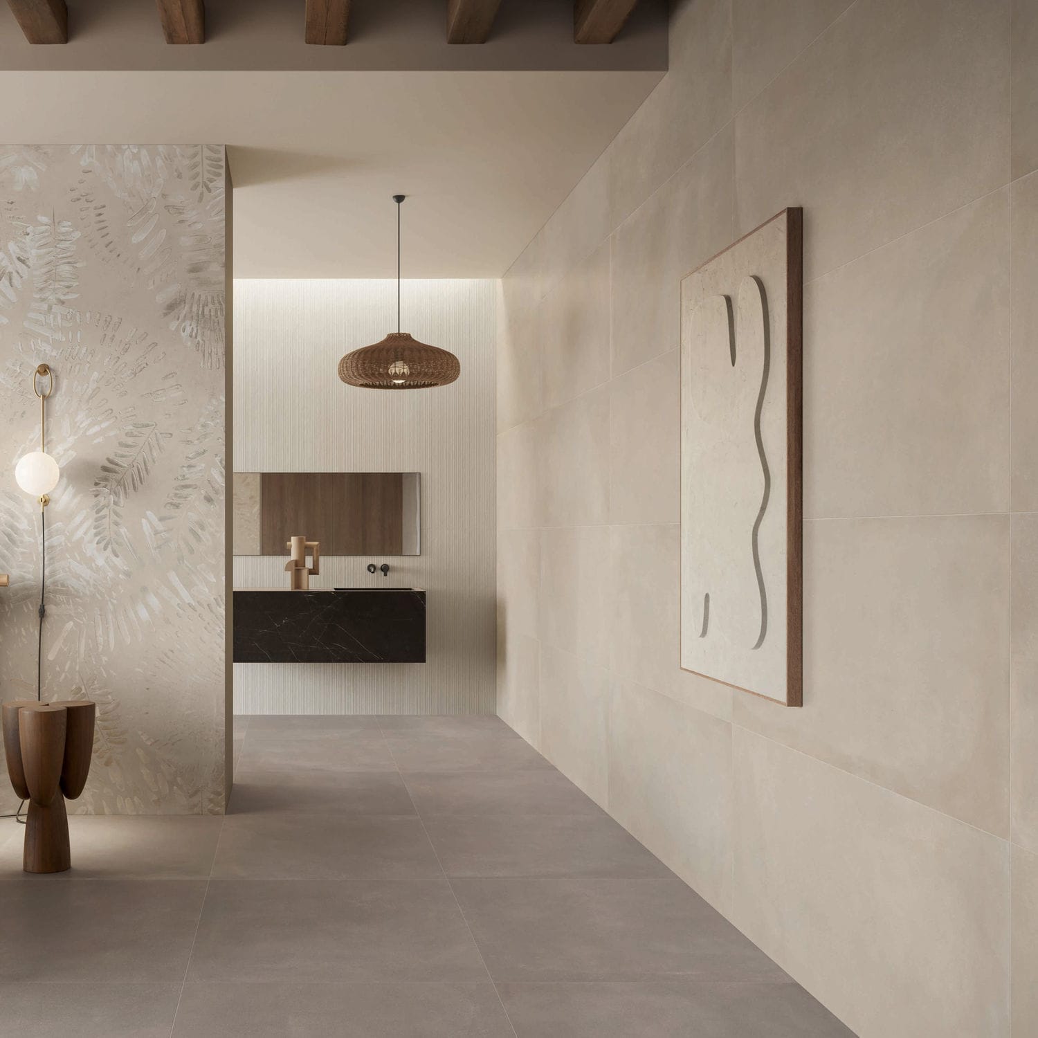 Porcelain stoneware tile - ECRU - CERAMICHE CAESAR - matte / smooth / indoor