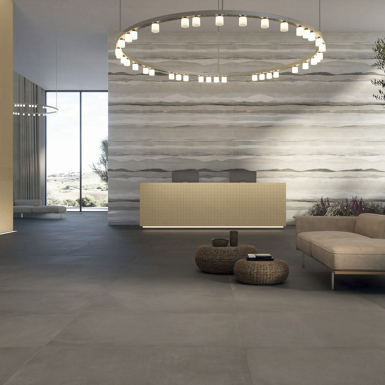 Porcelain stoneware tile - RAMMED - CERAMICHE CAESAR - matte / indoor ...