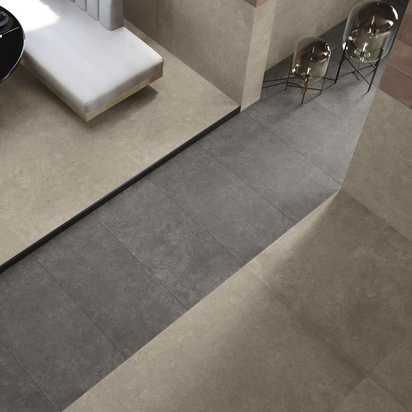 Indoor tile - POLVERE - CERAMICHE CAESAR - bathroom / living room / floor