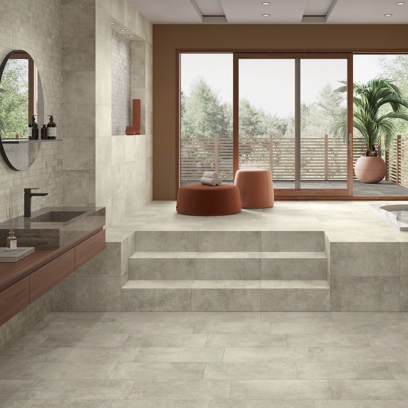 Porcelain stoneware tile - DUST - CERAMICHE CAESAR - matte / indoor ...