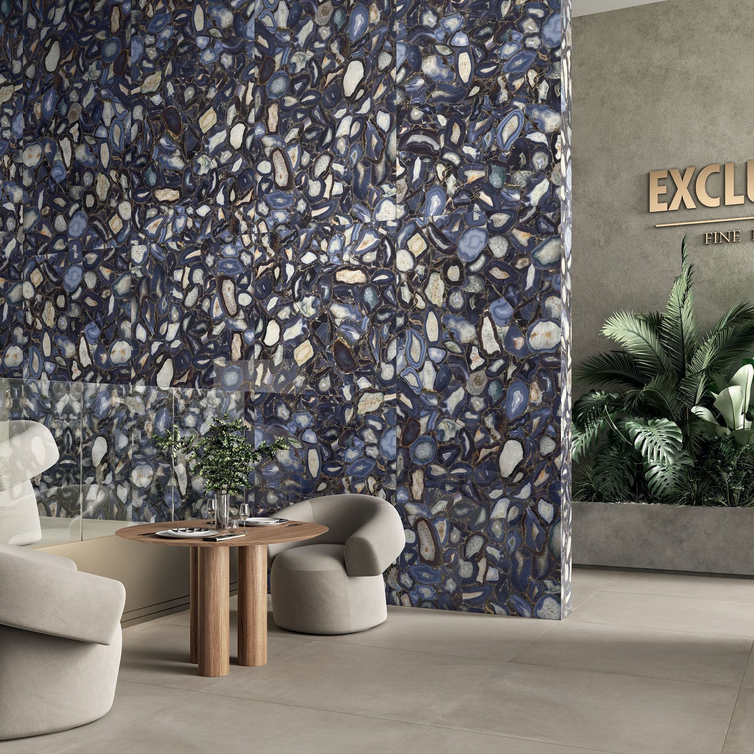 Indoor tile - GEMS - CERAMICHE CAESAR - living room / wall / floor