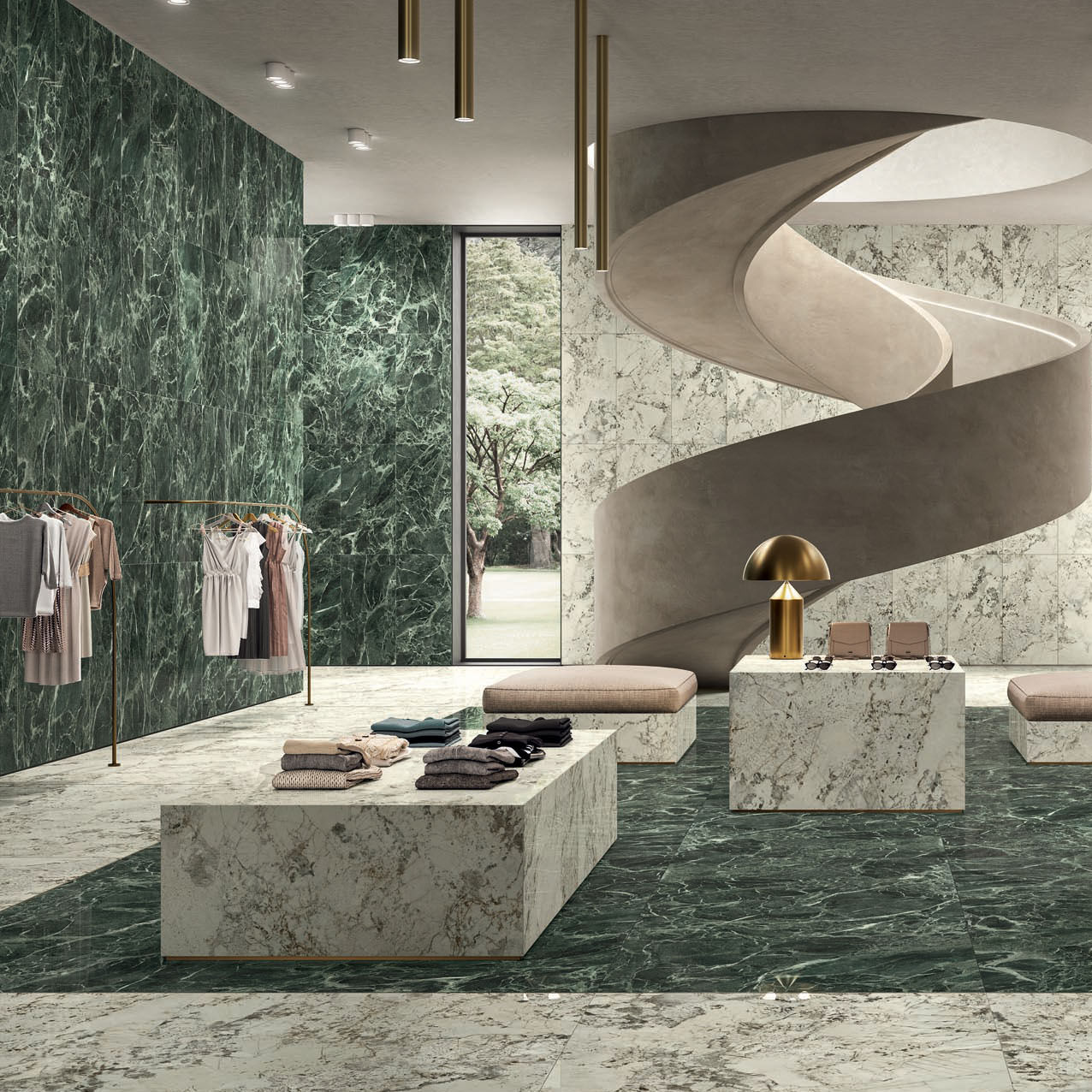 Porcelain stoneware tile - FOREST - CERAMICHE CAESAR - polished / high-gloss / indoor