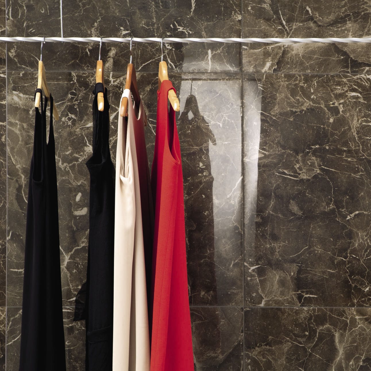 Marble look tile - DARK EMPERADOR - CERAMICHE CAESAR - porcelain ...