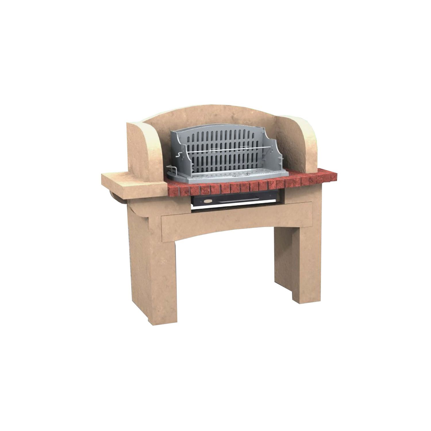 Wood-burning barbecue - CHASSELAS - Cheminées de Chazelles - fixed ...