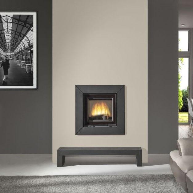 Wood-burning fireplace - ZEN - Cheminées de Chazelles - multi-fuel ...