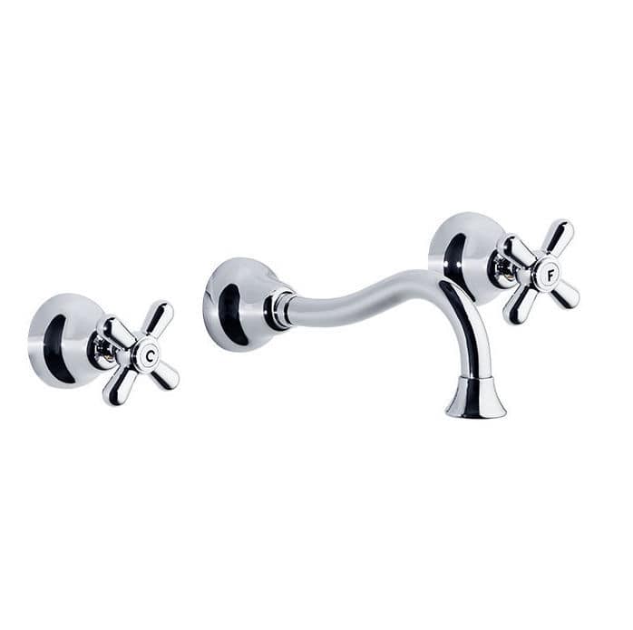 Double-handle washbasin mixer tap - 3120C - RAMON SOLER - wall-mounted ...