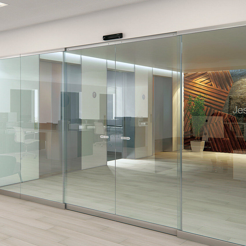 Aluminum sliding system - SL500 R - ASSA ABLOY Entrance Systems - glass ...