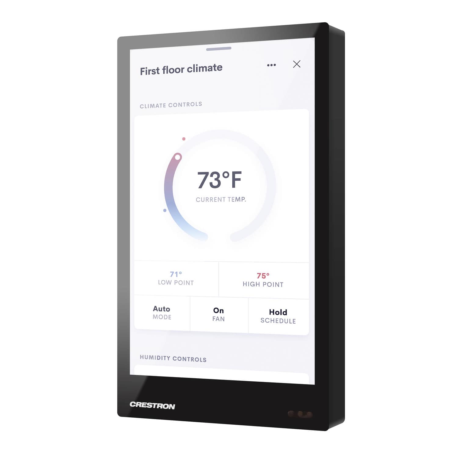 Home automation system touch screen - TSW-570PR-B - CRESTRON - wall ...