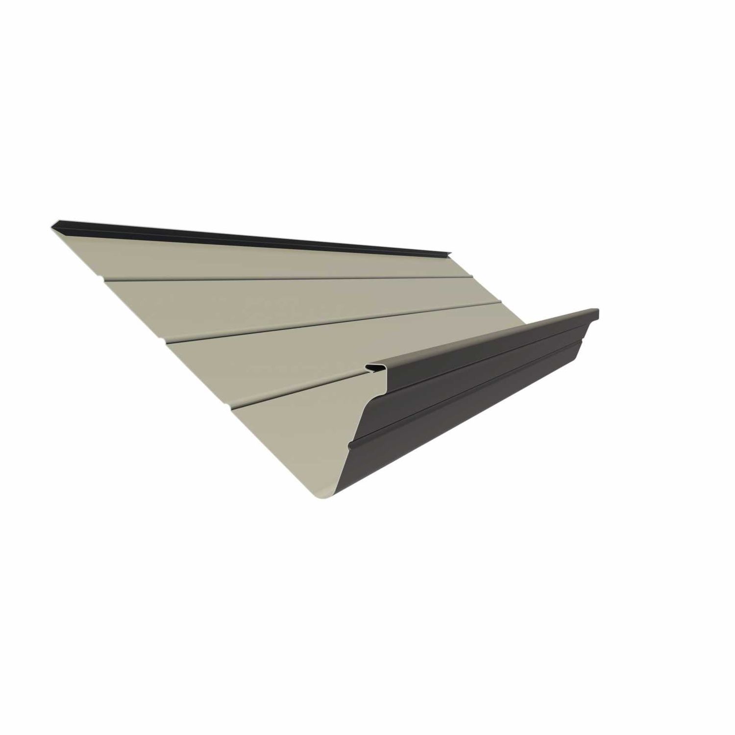 Aluminum roof gutter - NANTAISE - DAL'ALU - V-shaped