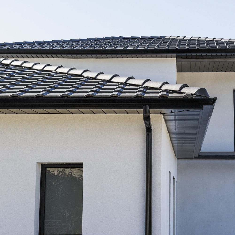 Aluminum roof gutter - EVOLUTION E325 - DAL'ALU - trapezoidal