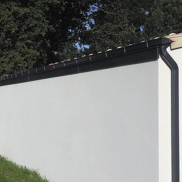 Aluminum roof gutter - NANTAISE - DAL'ALU - V-shaped