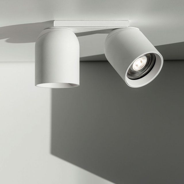 Surface mounted spotlight - OBIN - DELTA LIGHT - LED / round / IP20