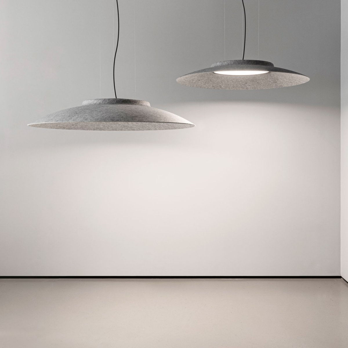 Pendant lamp - ZOOVER - DELTA LIGHT - felt / contemporary / corded