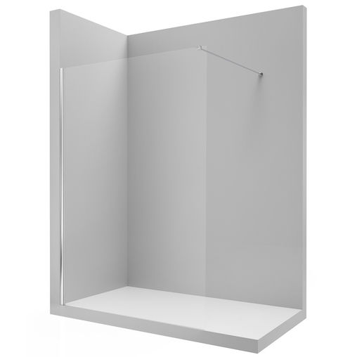 Fixed shower screen - URA DF - ROCA - tempered glass