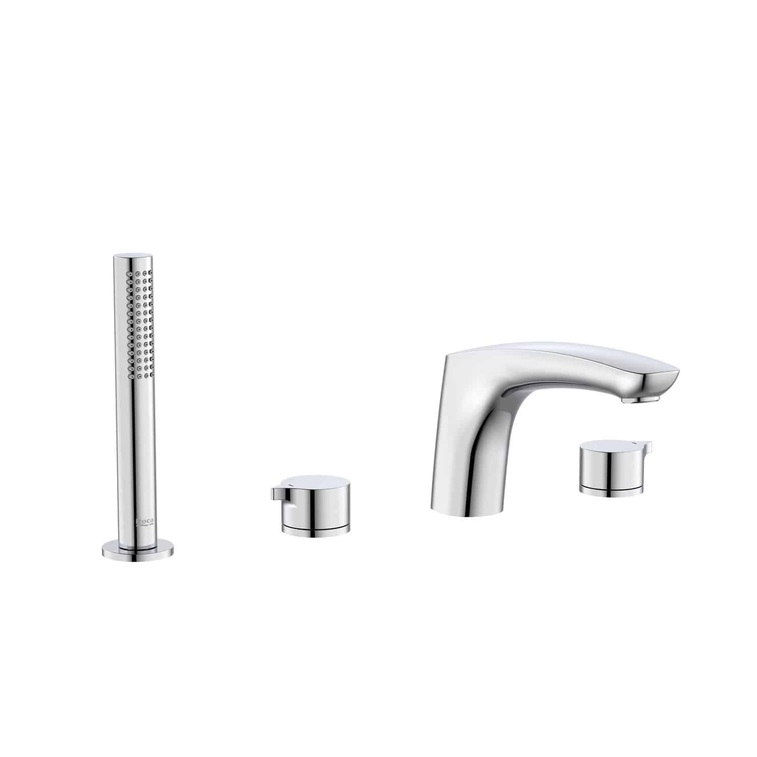 Double-handle shower mixer tap - INSIGNIA - ROCA - for bathtub / built ...