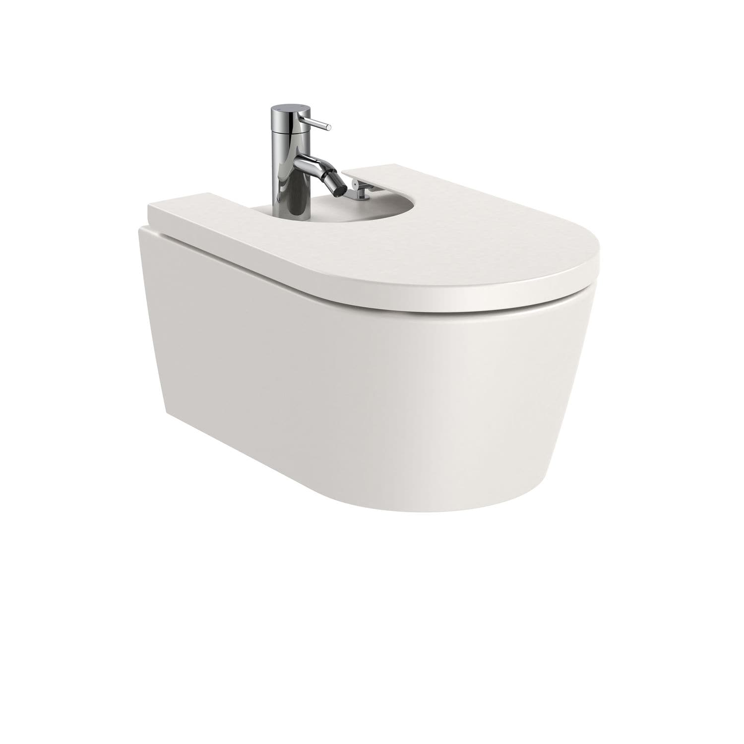 Wall-hung bidet - INSPIRA ROUND - ROCA - porcelain