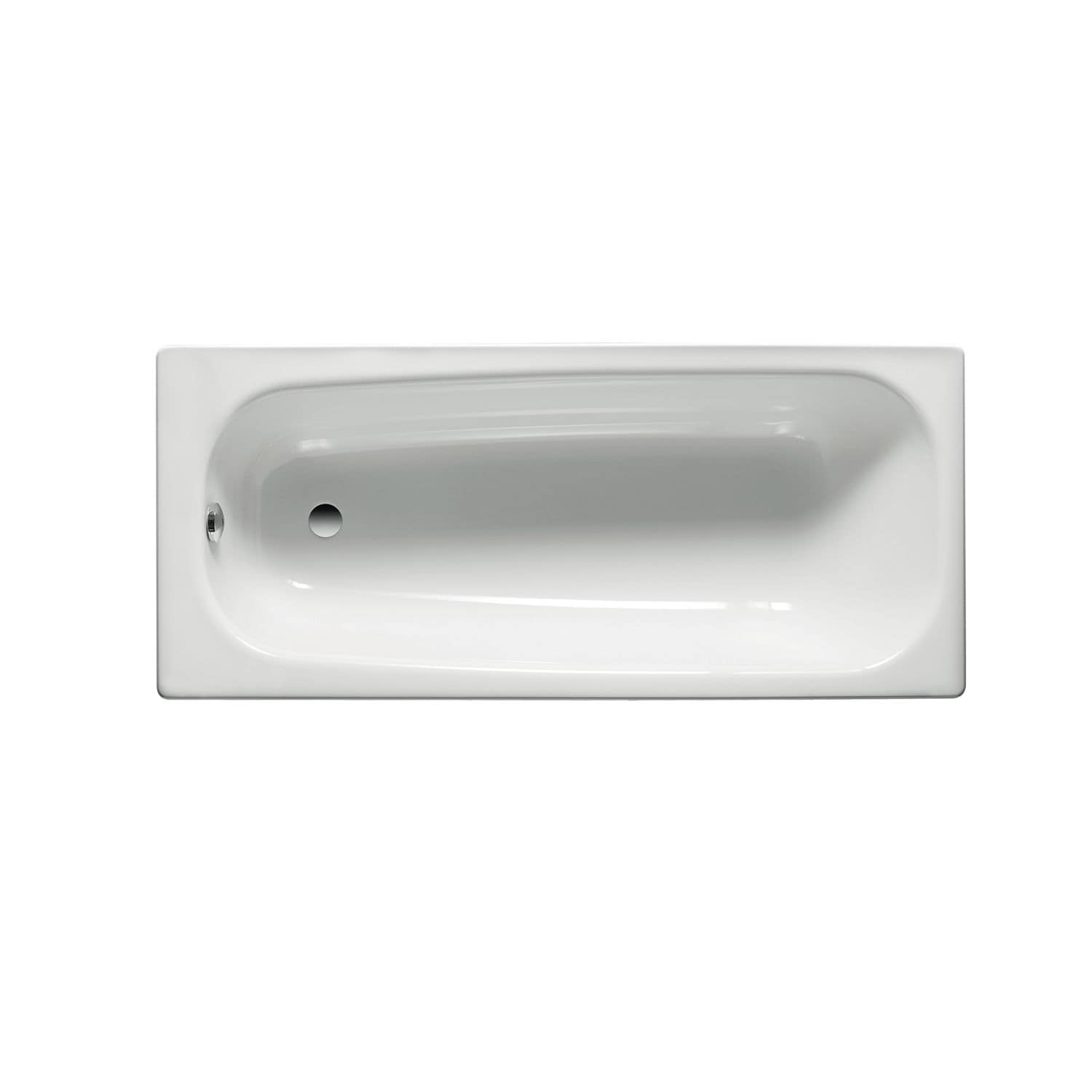 Built-in bathtub - CONTESA - ROCA - steel / white