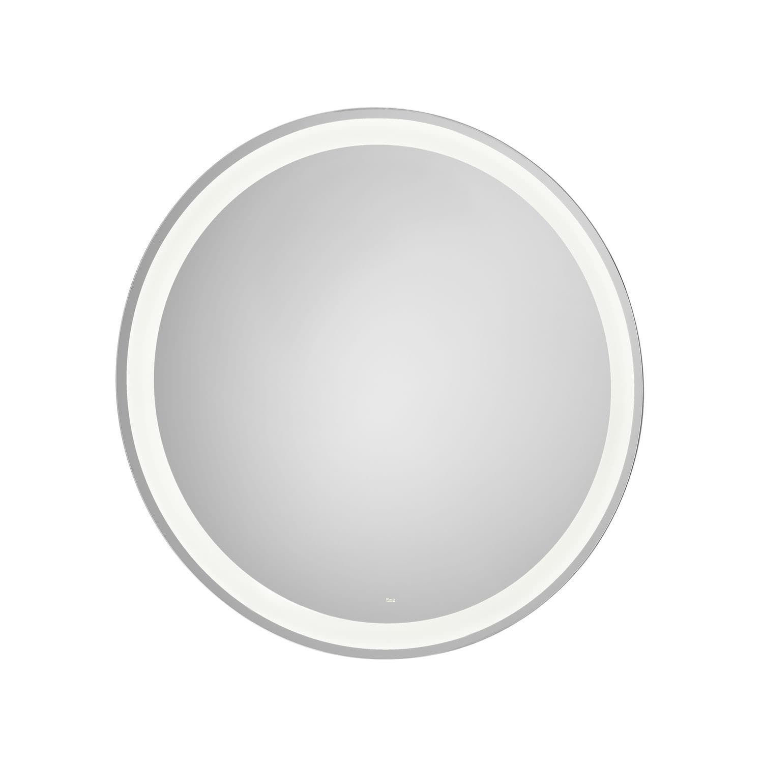 Wall-mounted bathroom mirror - IRIDIA ROUND - ROCA - commercial ...