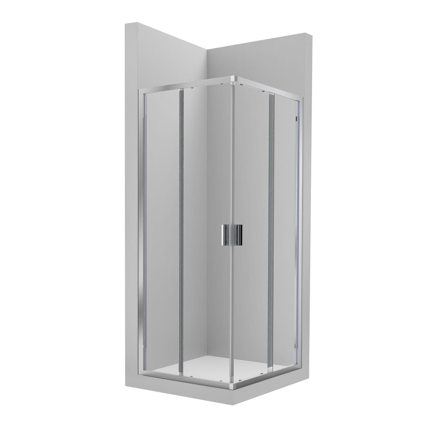 Sliding shower screen - VICTORIA 2L2 - ROCA - corner / tempered glass ...