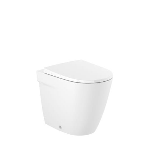 Free-standing toilet - Ona - ROCA - porcelain / home / oval