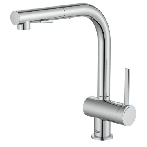 Countertop mixer tap - ONA - ROCA - chrome-plated brass / kitchen / 1-hole