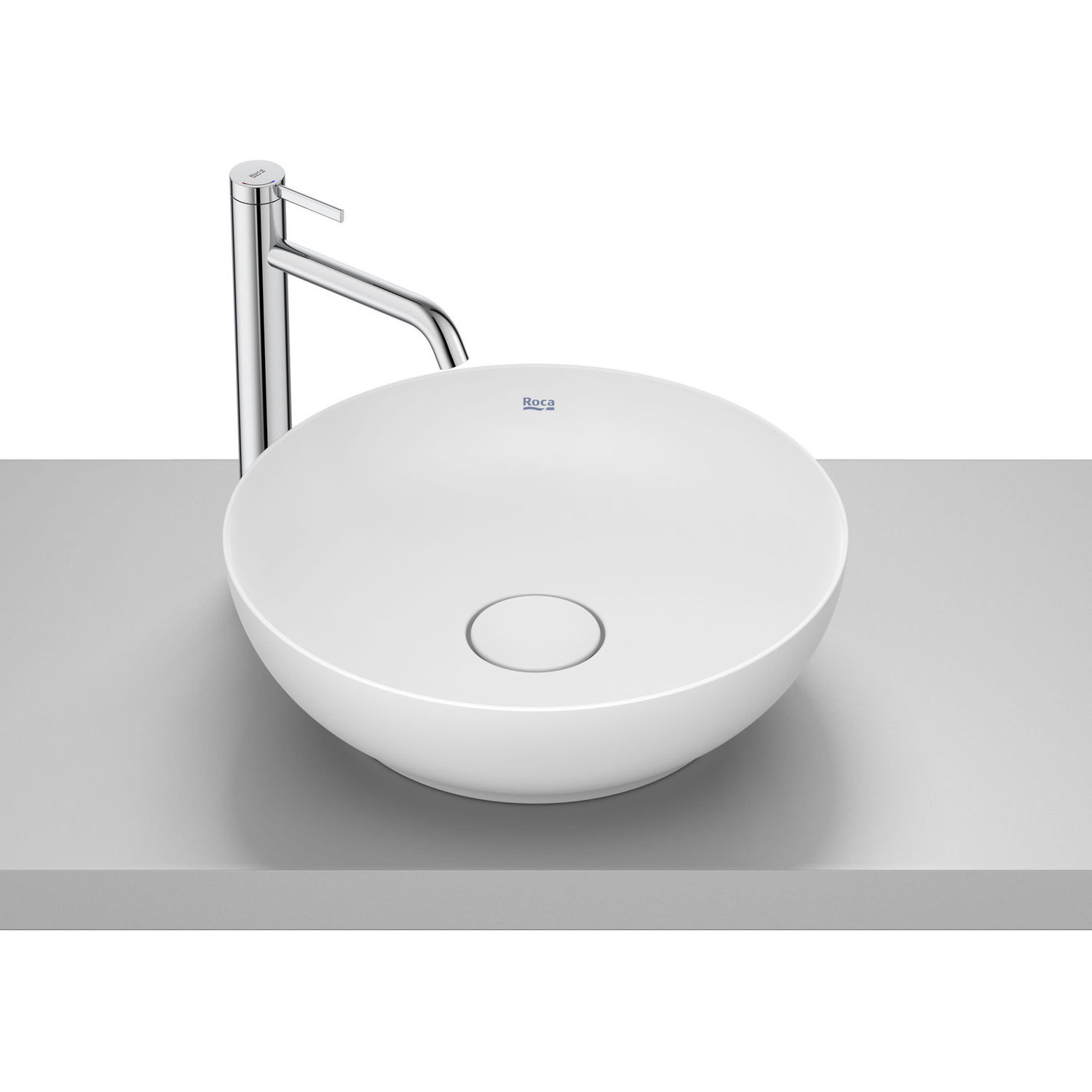 Countertop washbasin - BOL - ROCA - ceramic / high-gloss / matte finish
