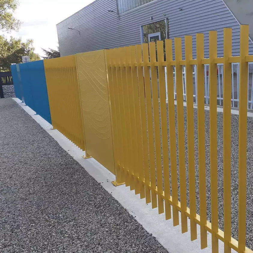 Fence with bars - myMIX® Plat - DIRICKX - galvanized steel / for public ...