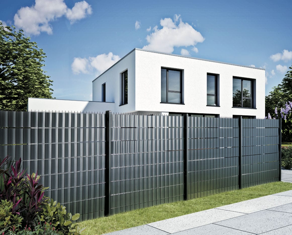 Louvered privacy screening - LIXO® Horizontal - DIRICKX - polypropylene ...