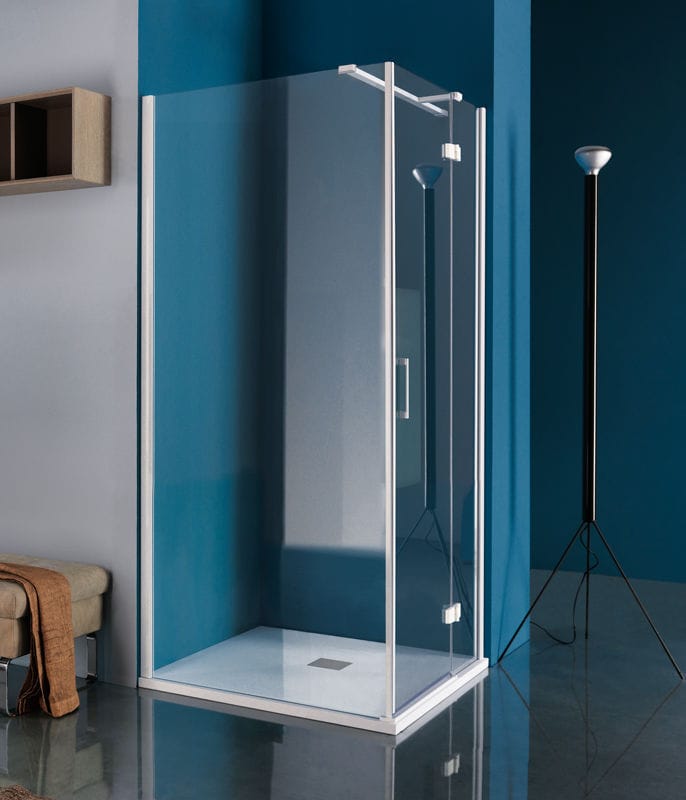 Fixed shower screen - B3750 - SAMO - pivoting / corner / tempered glass